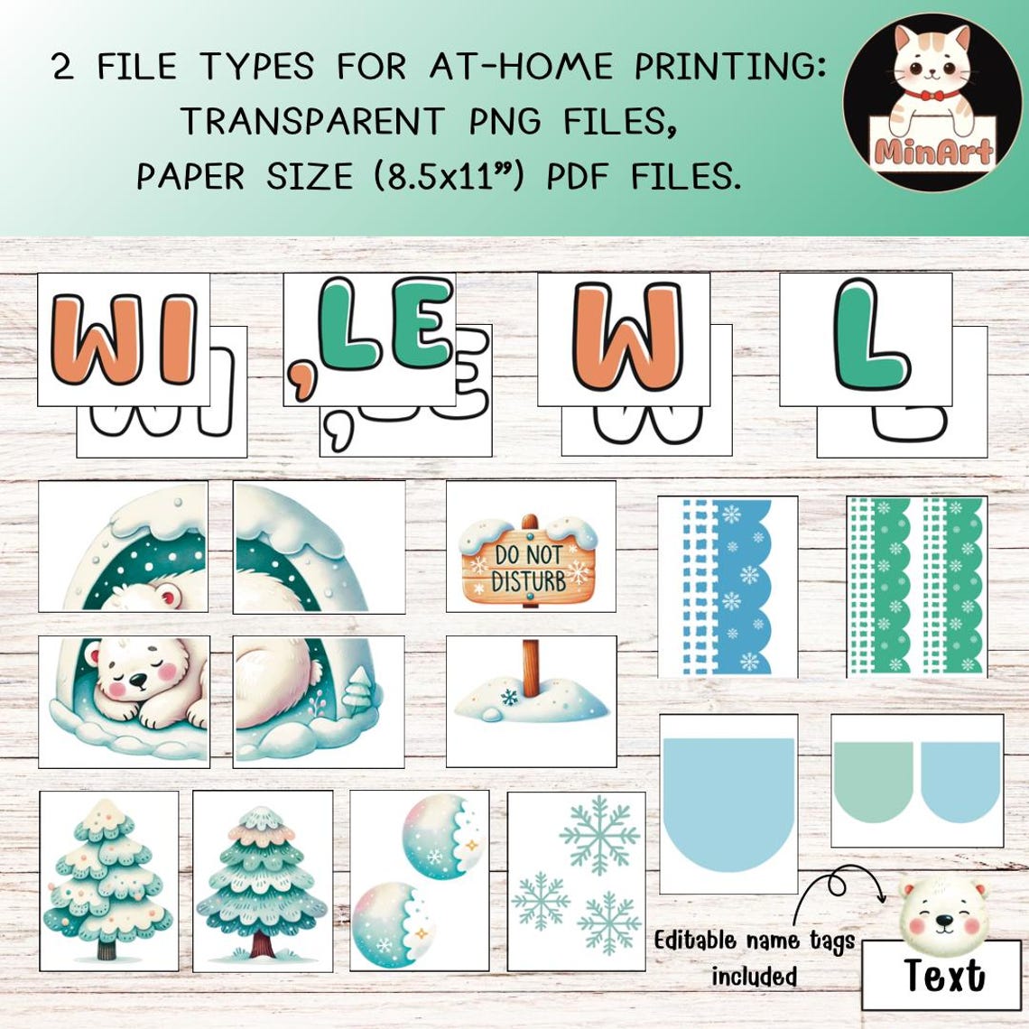 Winter Bulletin Board Kit, Winter Door Decorations, Winter Classroom ...