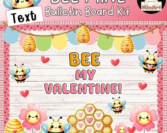 Valentine’s Day Bulletin Board Kit, Valentine’s Day Door Decorations ...