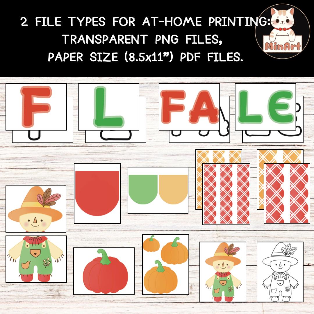 Fall Bulletin Board Kit, Fall Scarecrow Classroom Door Decorations ...