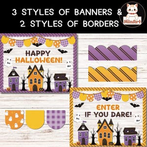 Halloween Bulletin Board Kit, Haunted House - Halloween Classroom ...
