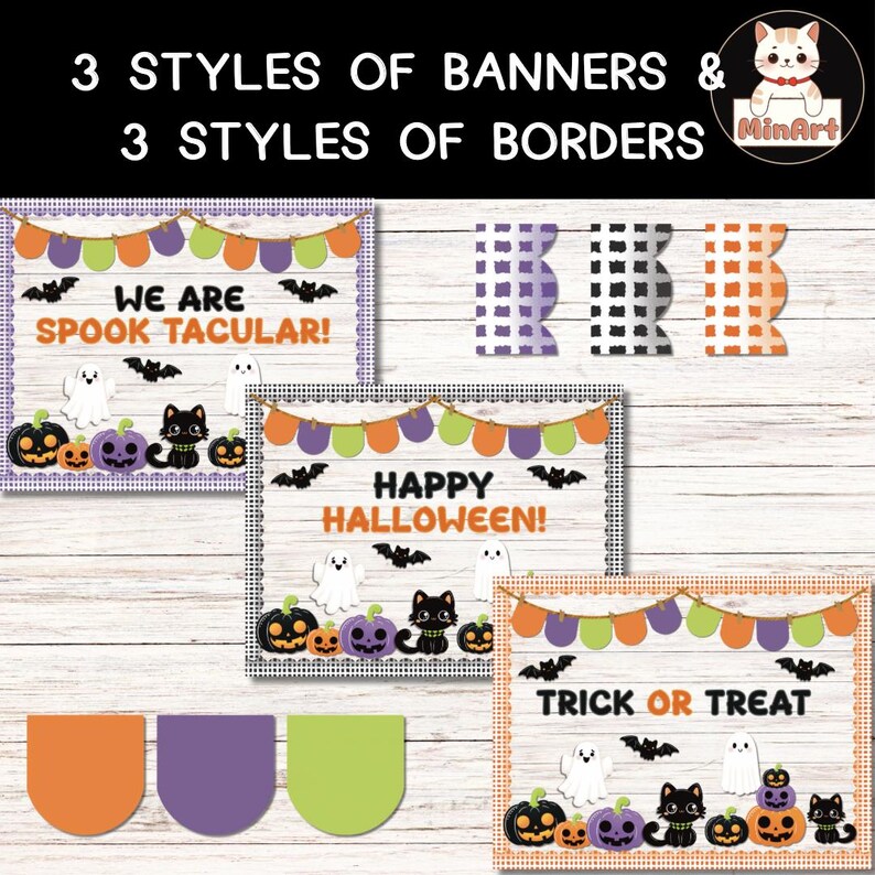 Halloween Bulletin Board Kit - Spooktacular Classroom Decor (digital ...