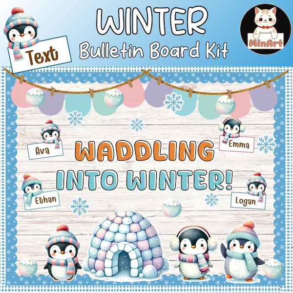 Penguin Bulletin Board - Etsy