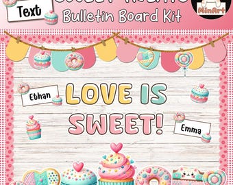 Valentines Day Bulletin Board Kit, Valentines Day Door Decorations ...