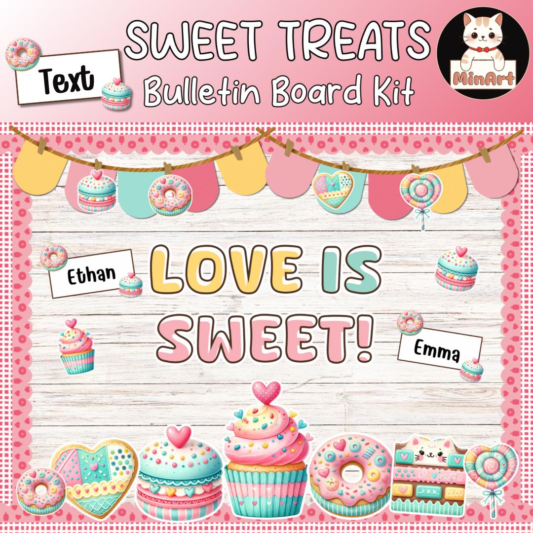 Valentine’s Day Bulletin Board Kit, Valentine’s Day Door Decorations ...