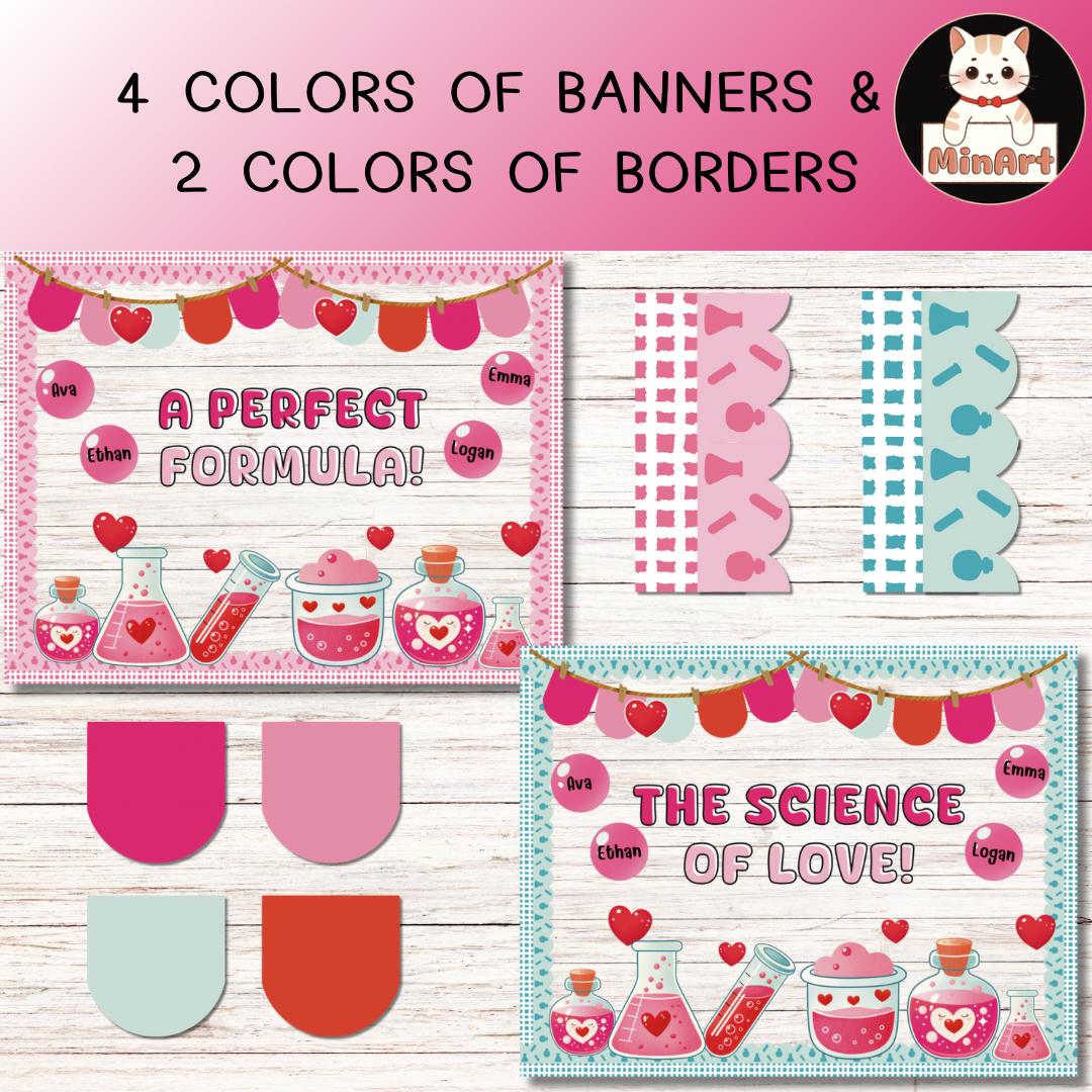 Valentines Day Bulletin Board Kit, Valentines Day Door Decorations ...