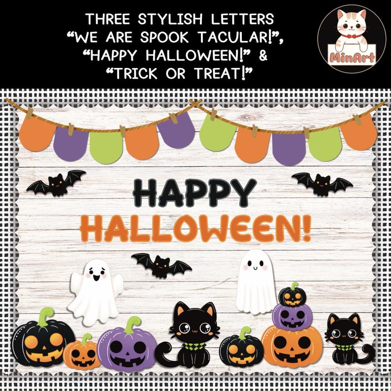 Halloween Bulletin Board Kit We Are Spooktacular halloween Door ...