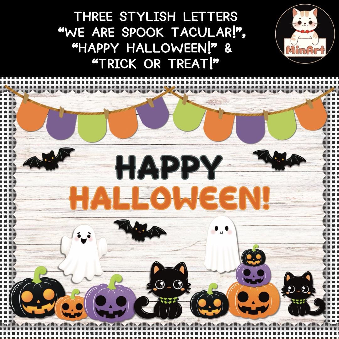 Halloween Bulletin Board Kit We Are Spooktacular halloween Door ...