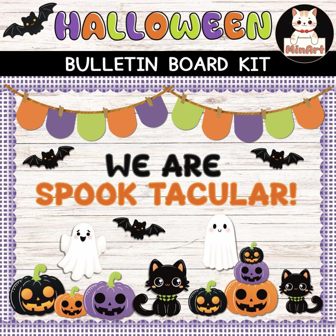 Halloween Bulletin Board Kit We Are Spooktacular halloween Door ...