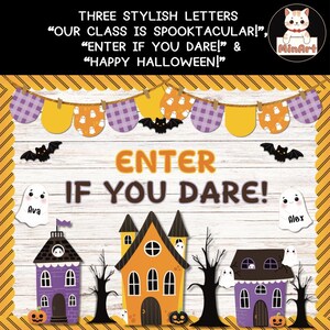 Halloween Bulletin Board Kit, Haunted House - Halloween Classroom ...