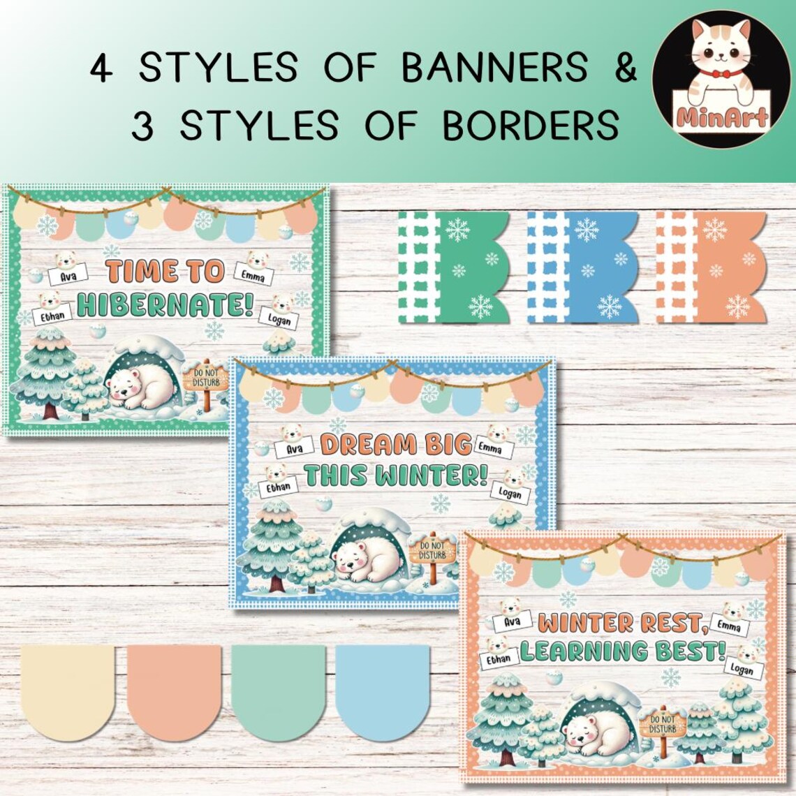 Winter Bulletin Board Kit, Winter Door Decorations, Winter Classroom ...