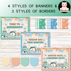 Winter Bulletin Board Kit, Winter Door Decorations, Winter Classroom ...