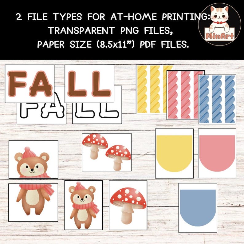 Fall Animals - Fall Bulletin Board Kit, September & October Autumn Door ...