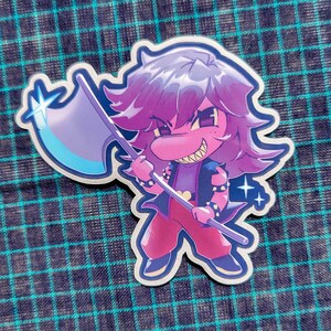 Deltarune Vinyl Stickers - Kris, Susie, Ralsei, Lancer, Tenna, Spamton - Etsy