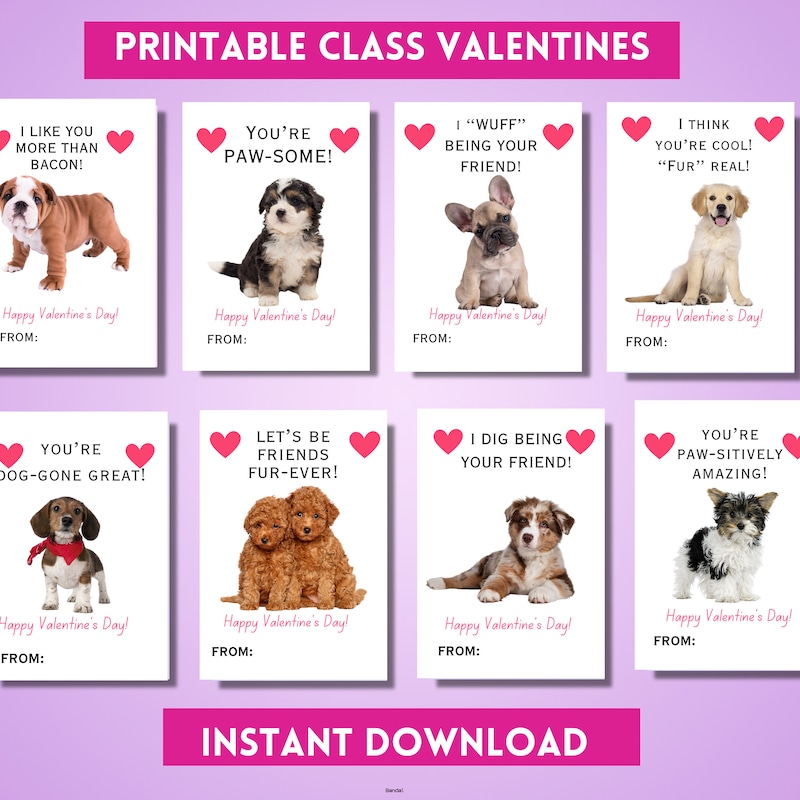 Dog Valentine Card - Etsy