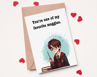 Wizard Class Valentine's Day Cards, Magical Valentine's Day, Printable ...