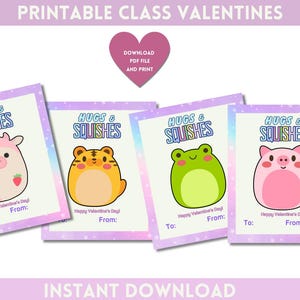 Squishmallow Valentine's Cards - Etsy