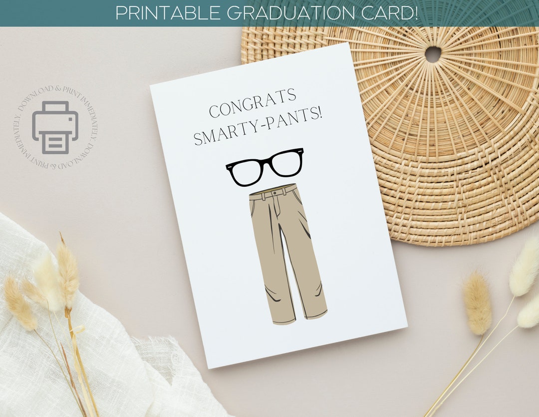 Funny Grad Card, Printable 5x7 Card - Etsy