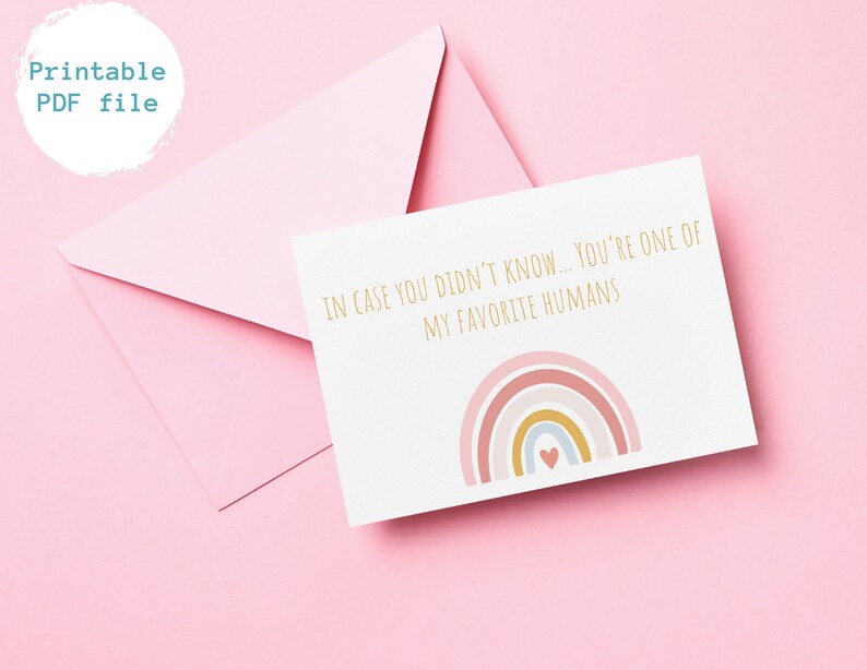 PDF File Download, Valentines Day Card, Printable Card, Best Friends ...