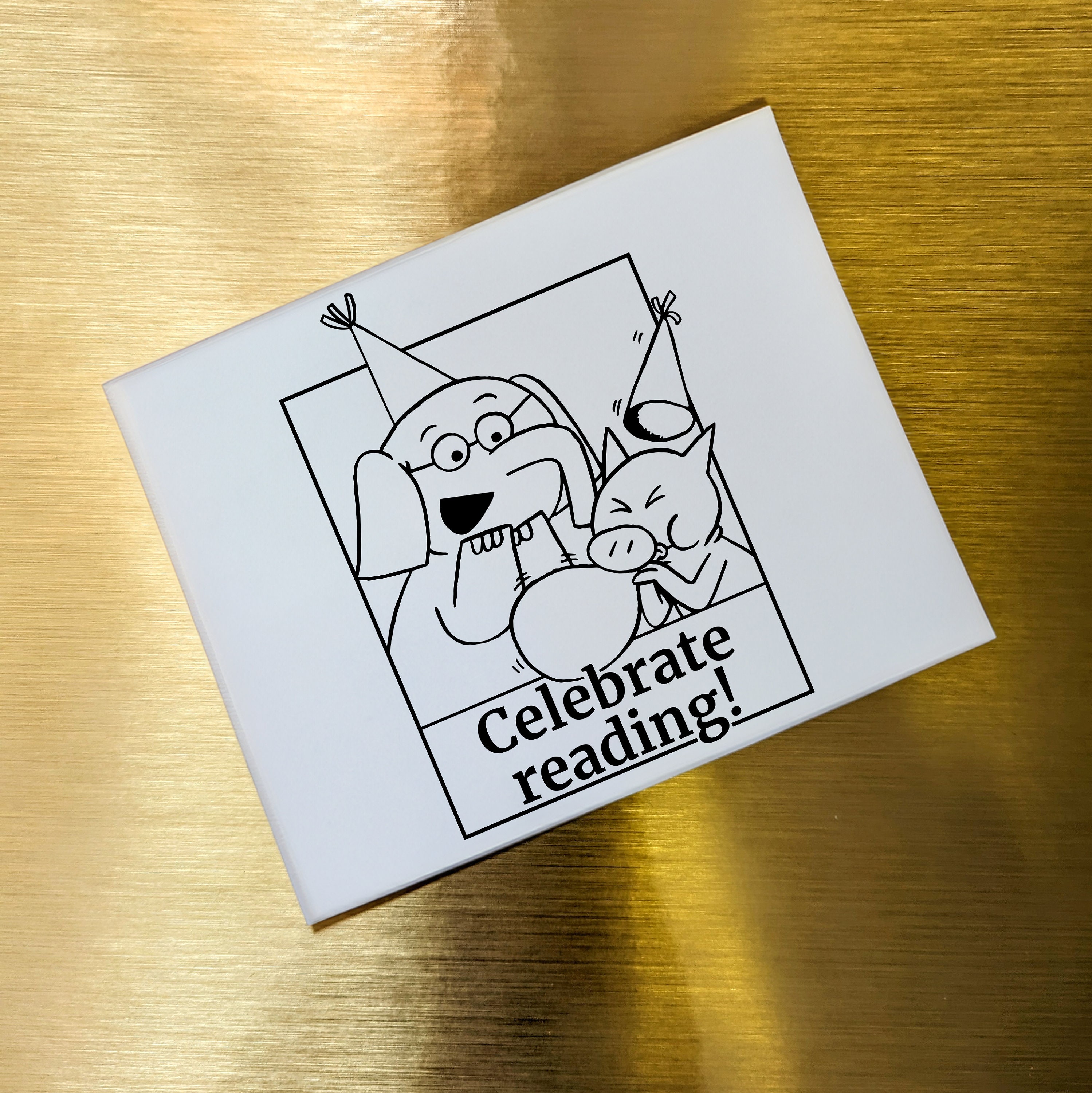 Elephant & Piggie - Celebrate Reading - Gerald - Piggie - SVG File - Etsy