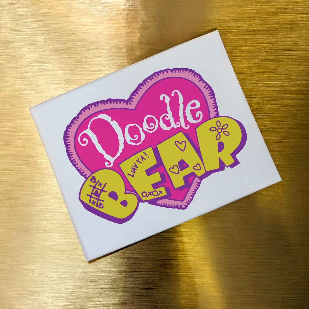 Doodle Bear - 90's - Nostalgia - 90's Toys - SVG File - Etsy