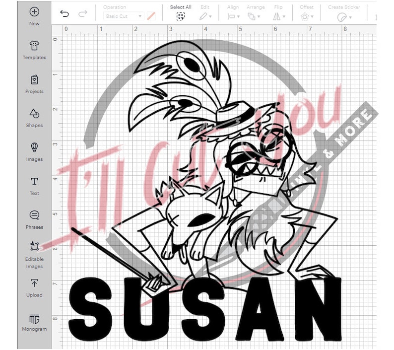 Susan Hazbin Hotel Cannibal Town Ornery Old B SVG File - Etsy Canada