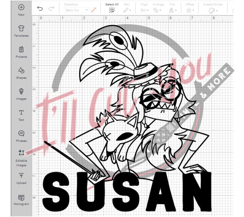 Susan Hazbin Hotel Cannibal Town Ornery Old B SVG File - Etsy Portugal