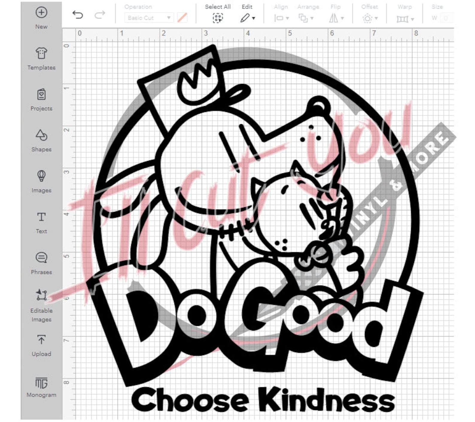 Do Good Choose Kindness Dogman SVG File - Etsy