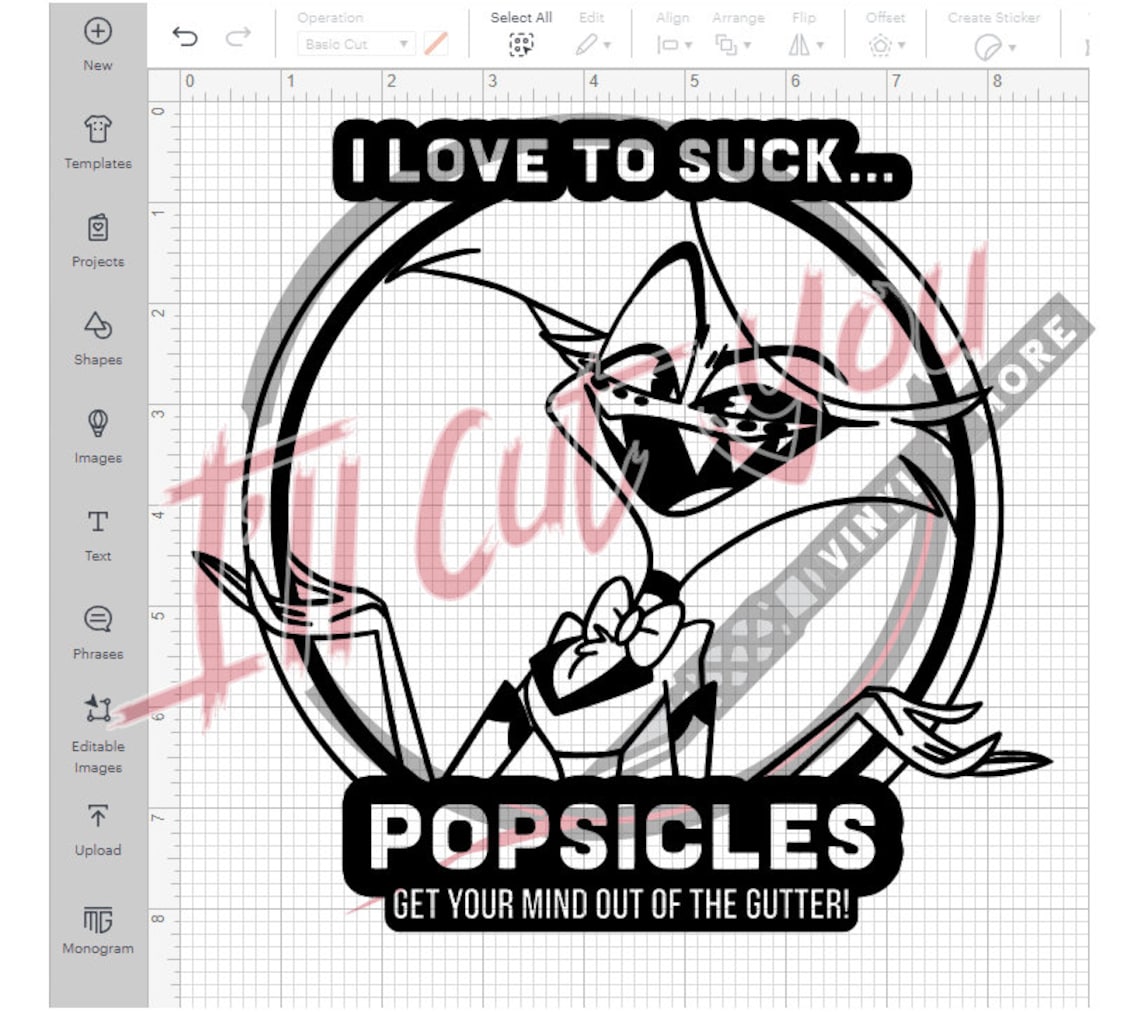 I Love to Suck... Popsicles - Angel Dust - Hazbin Hotel - SVG File - Etsy