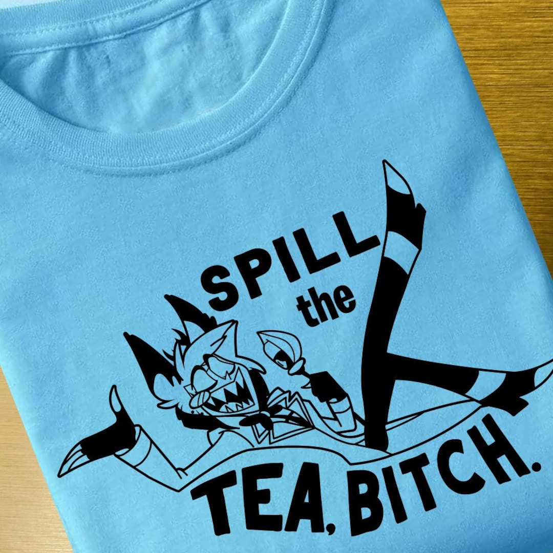 Spill the Tea - Alastor - Hazbin Hotel - Radio Demon - SVG File - Etsy