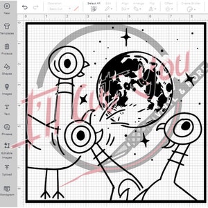 3 Pigeons Howling at the Moon - the Pigeon - Teachers - Classroom - SVG ...