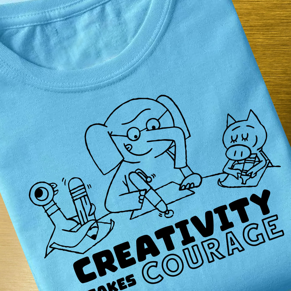 Creativity Takes Courage Mo Willems Pigeon Piggie Elephant SVG File - Etsy