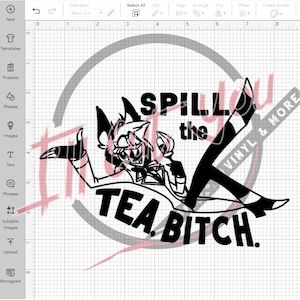 Spill the Tea - Alastor - Hazbin Hotel - Radio Demon - SVG File - Etsy