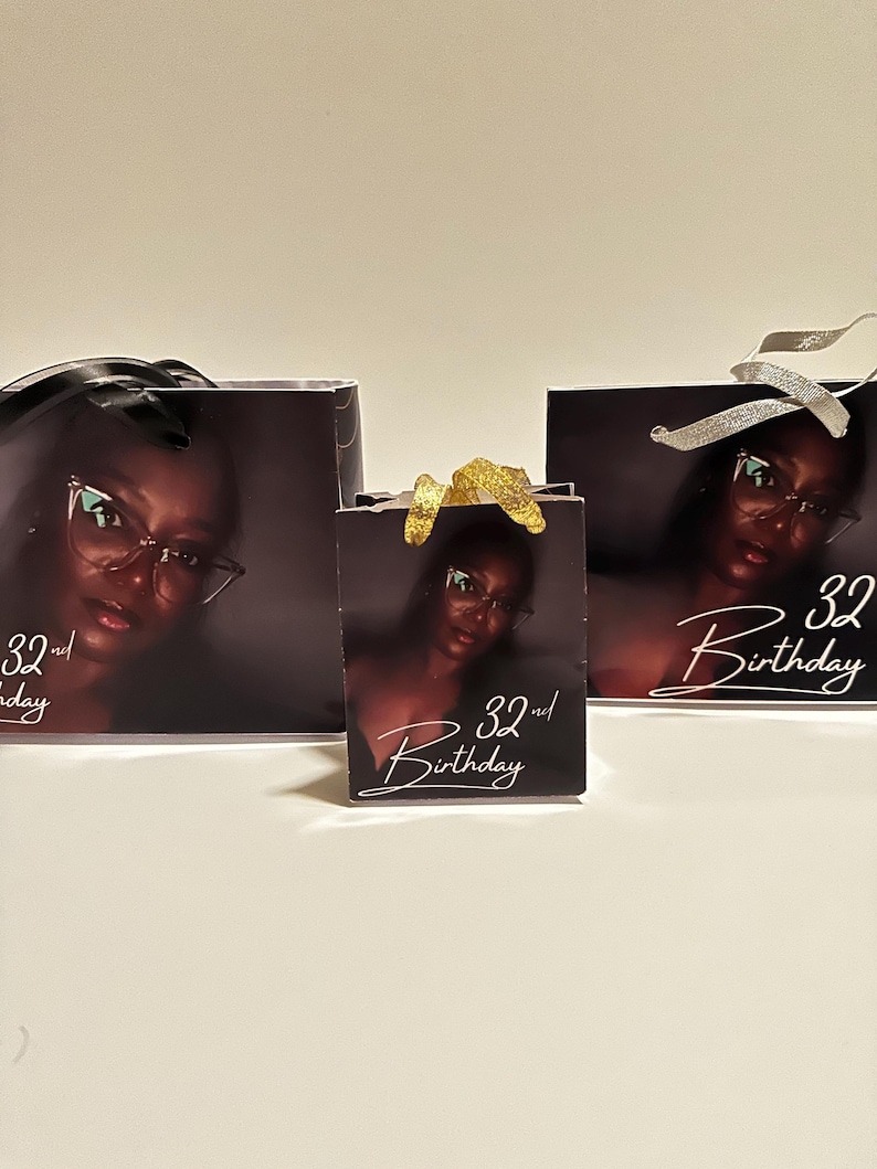 Personalized GIFT BAGS, Gift Bags, Custom Gift Bags, Photo Gift Bags - Etsy