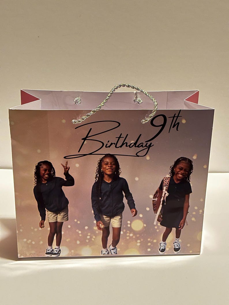 Personalized GIFT BAGS, Gift Bags, Custom Gift Bags, Photo Gift Bags - Etsy