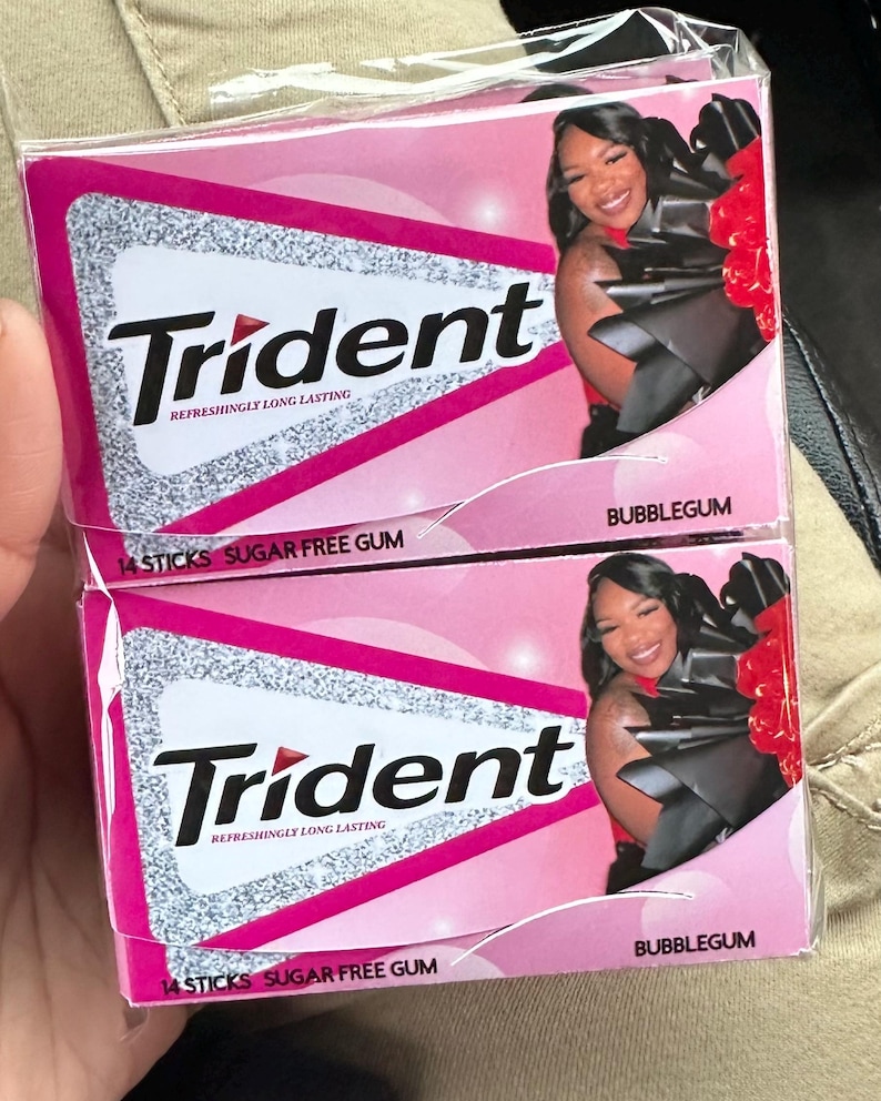 Custom Trident Gum Party Favors: Personalized Gum Packs - Etsy