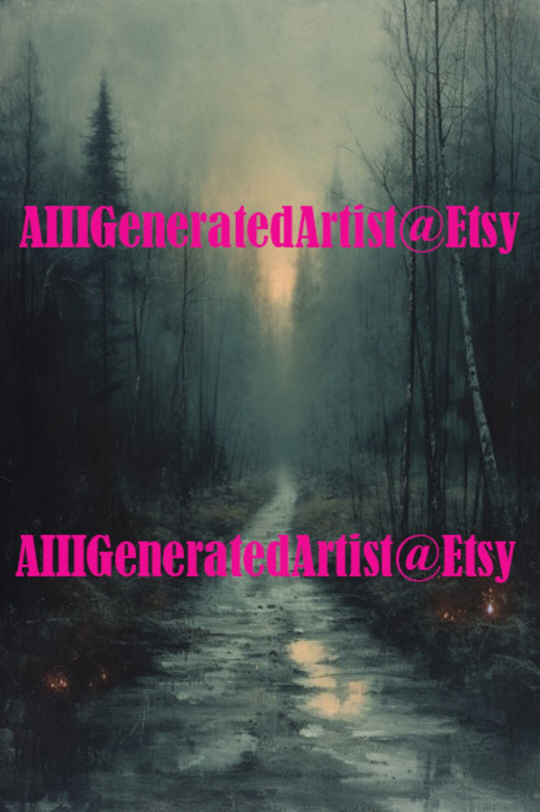 Forest Minimalist Impressionism | Digital Wall Art | Printable Wall Art ...