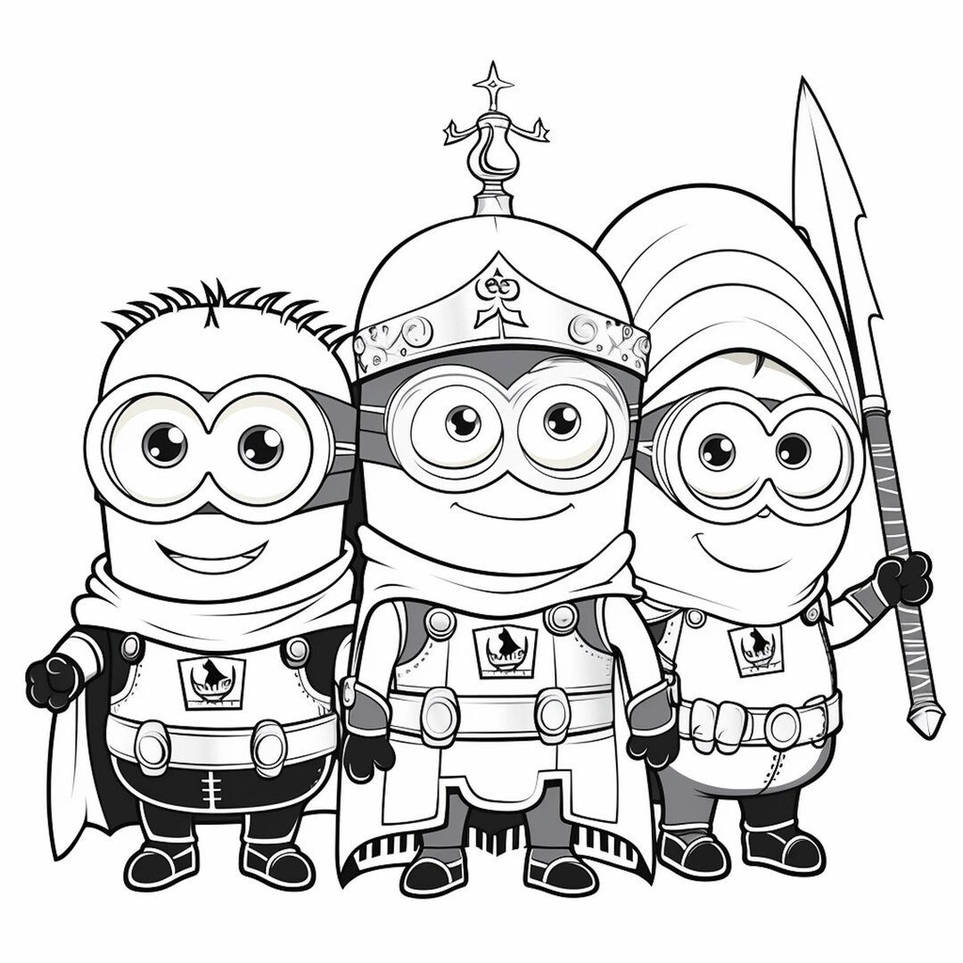 Minions Holding Weapons Png, Three Minion Brothers, Digital Download ...