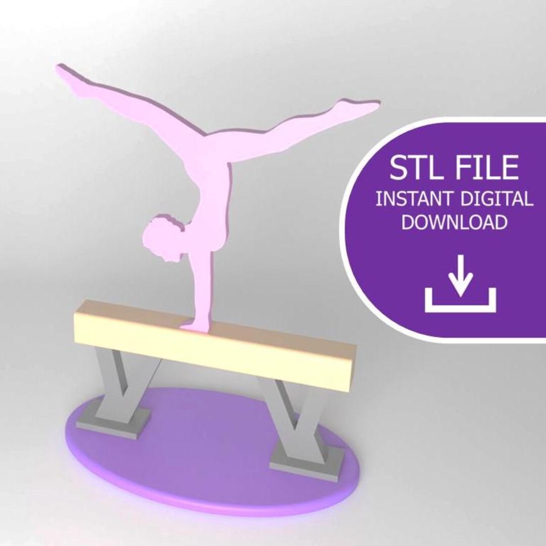 Gymnastics Beam - 3d-printable Balance Skill Gadget and Figurine, Ready ...