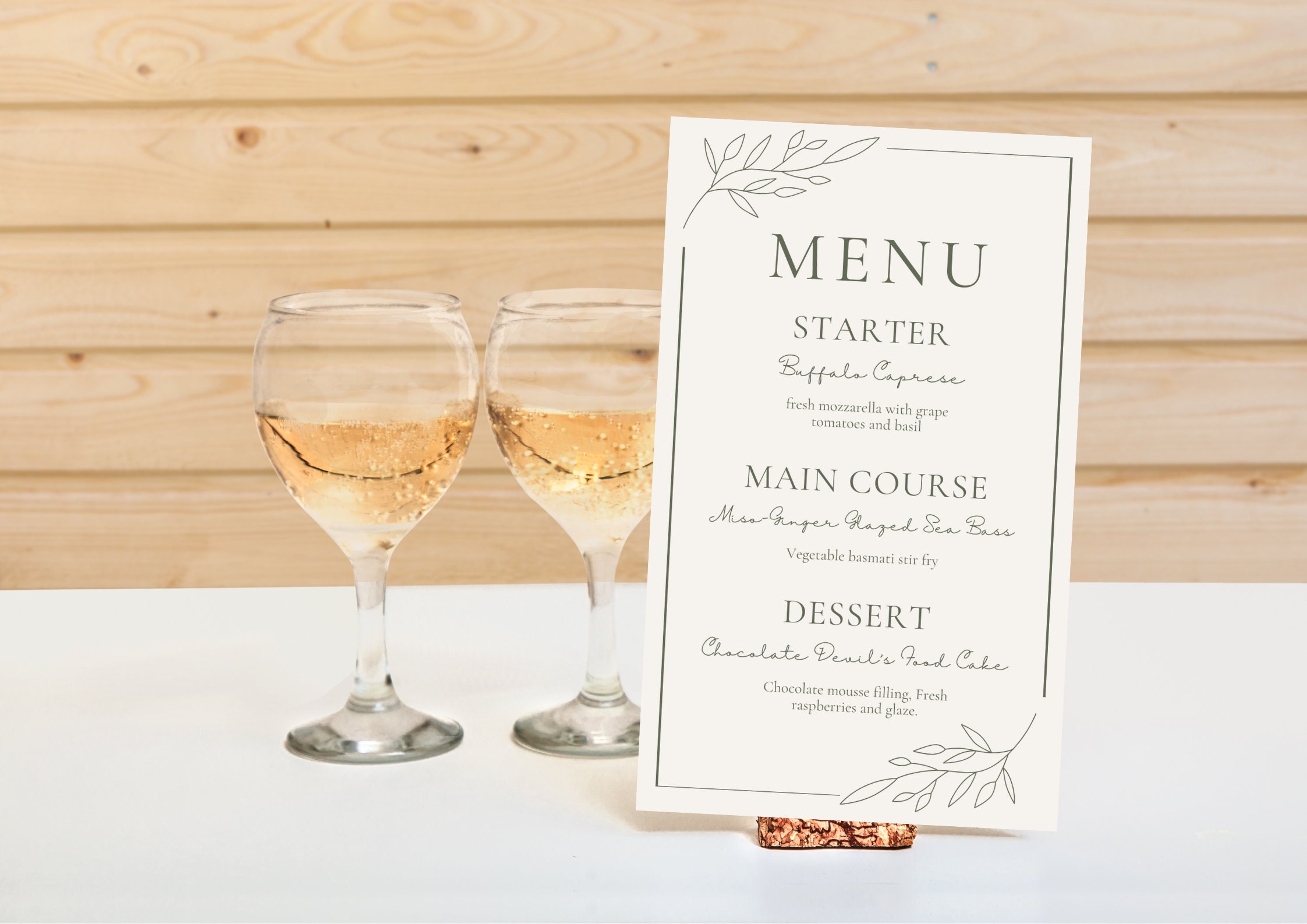 Olive Menu Editable Template INSTANT DOWNLOAD - Etsy