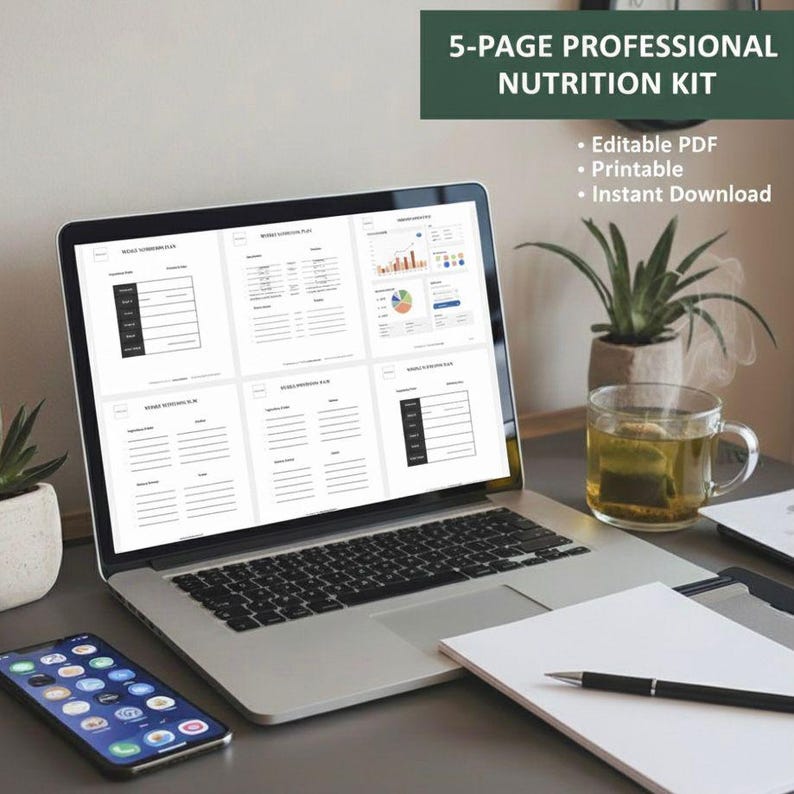 Dietitian Form | Client Intake Template, Nutritionist Business Forms ...