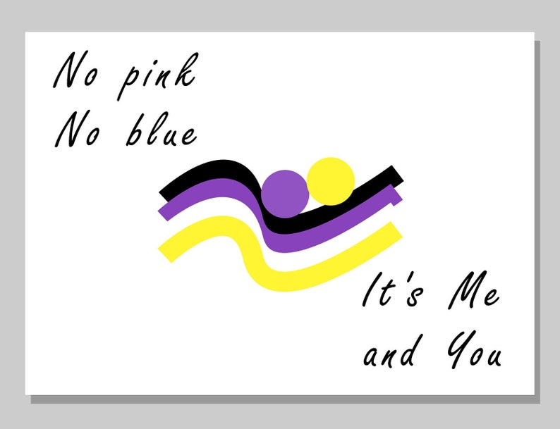 Non-binary Card Printable - Etsy