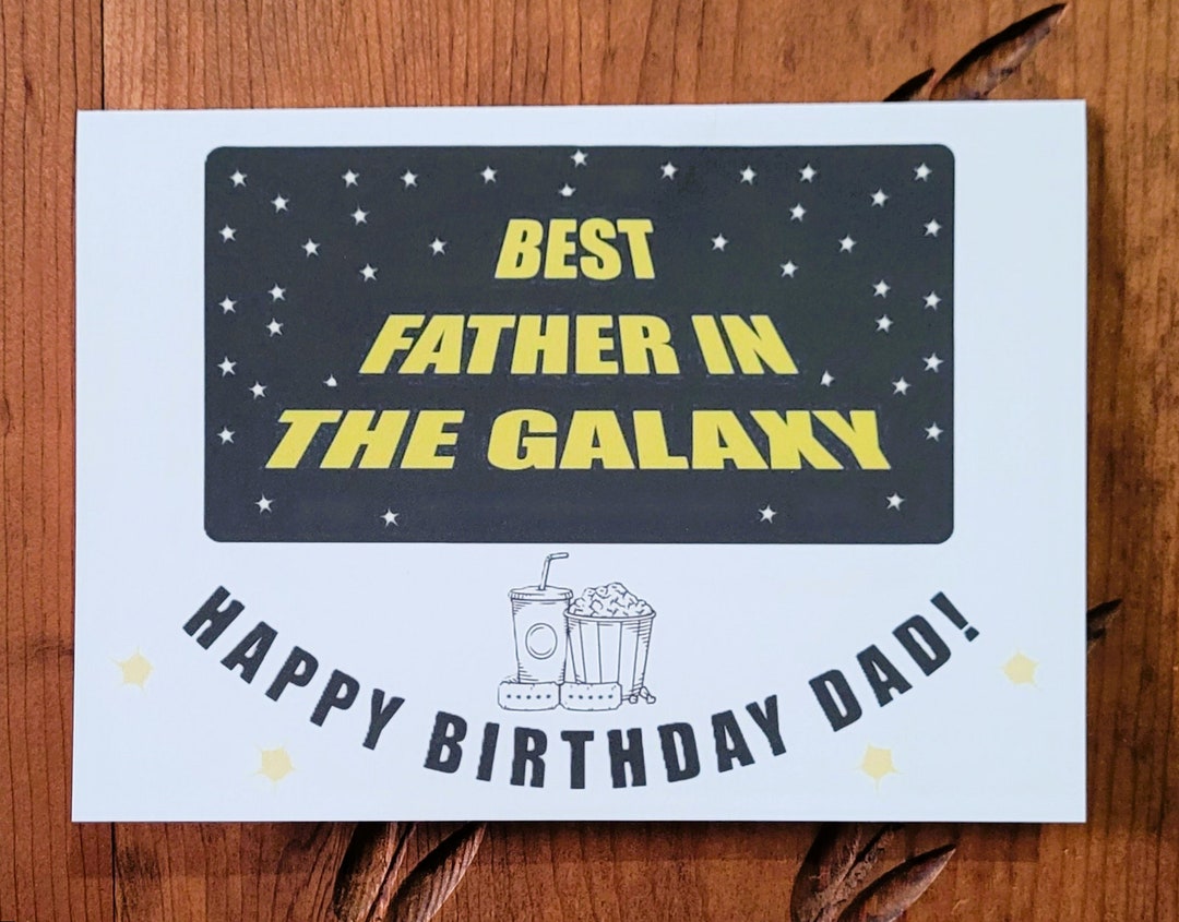 Dad Sci Fi Birthday Card - Etsy