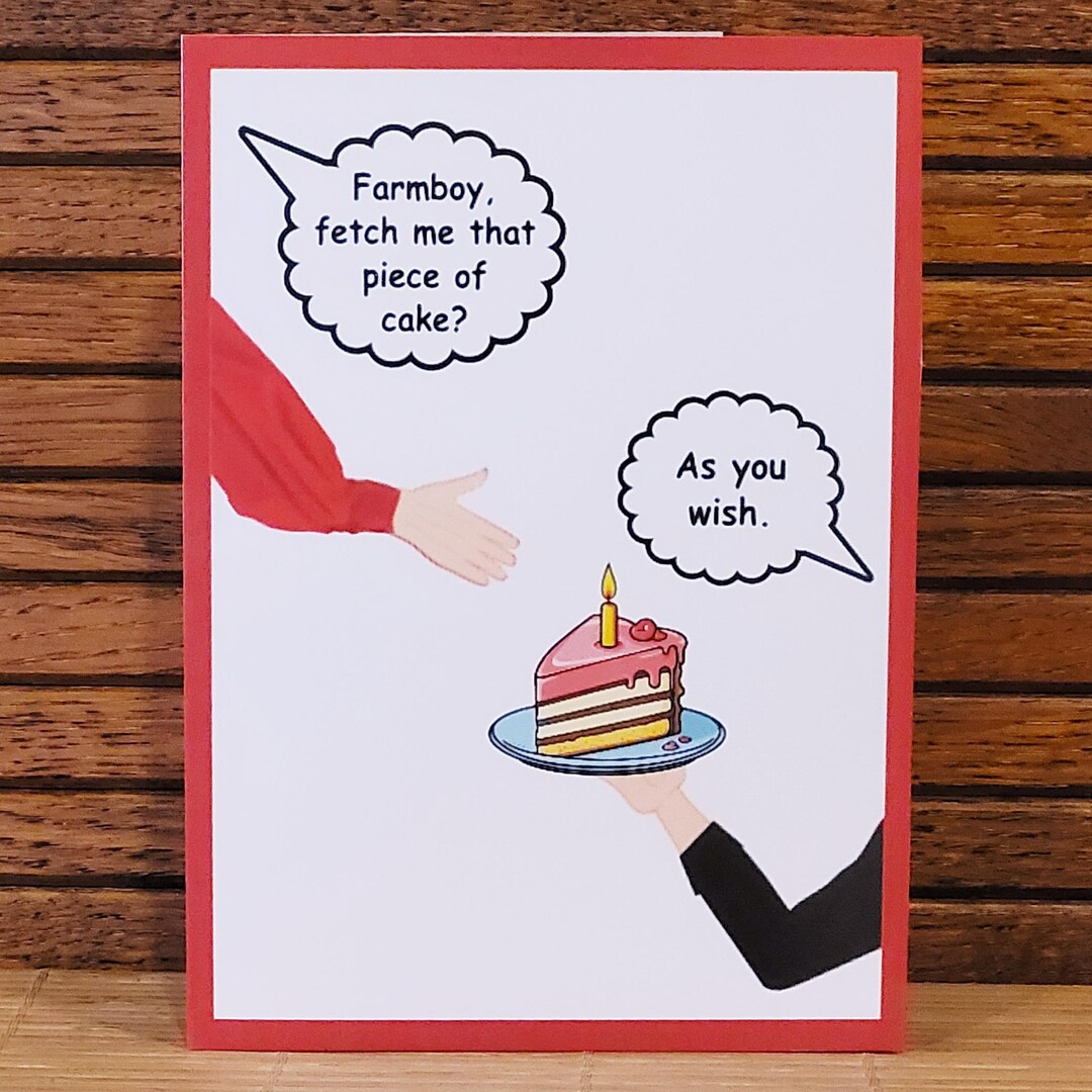 Princess Bride Birthday Card, as You Wish Card, Printable Birthday ...