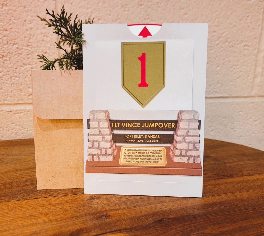 Personalized Fort Riley Horse Jump Card/ Special Order Ft Riley Gift ...