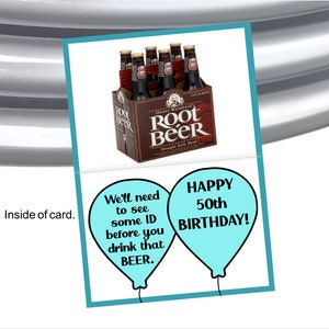 Printable 50th Birthday Card/ 1950's Style Sign and Font/ Happy 50th ...