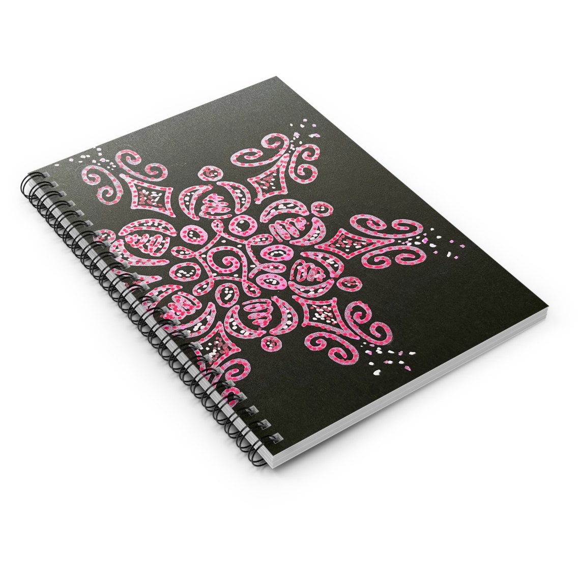 Pink Doodle Spiral Notebook - Ruled Line - Etsy