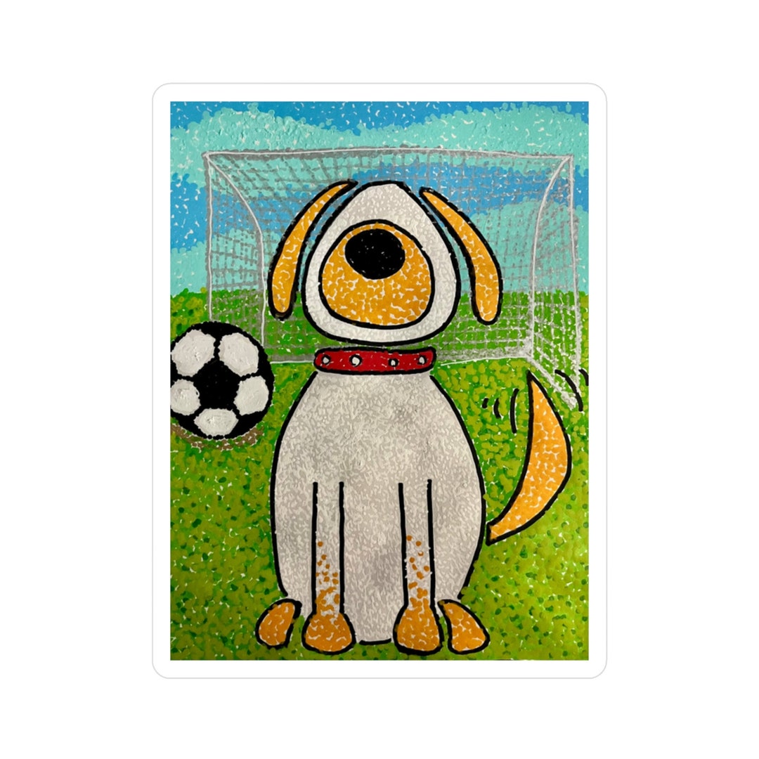Soccer Dog Vinyl Decals - Etsy
