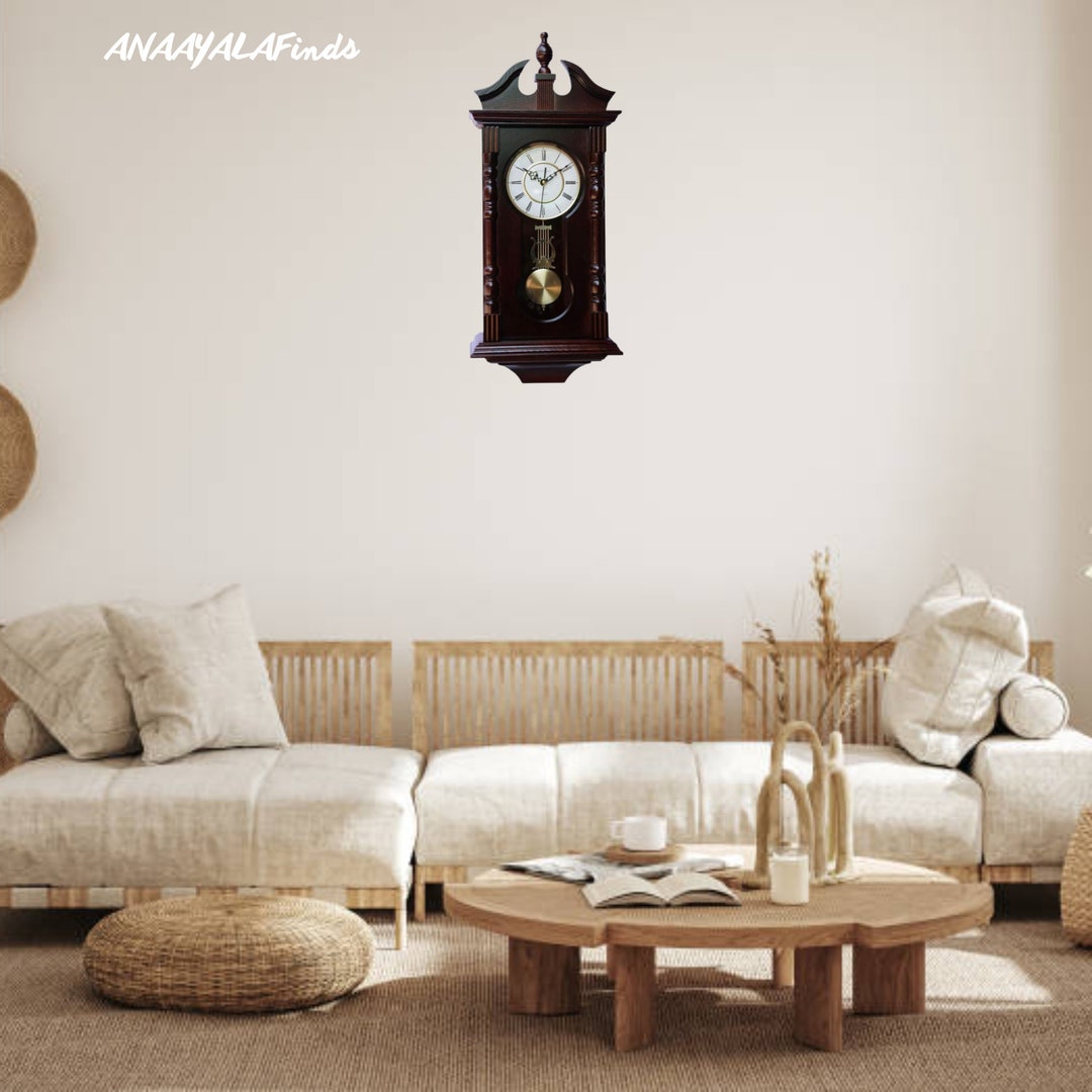 Wall Clock classic Wooden Pendulum Clock Made of Wood A Wall Clock as a ...