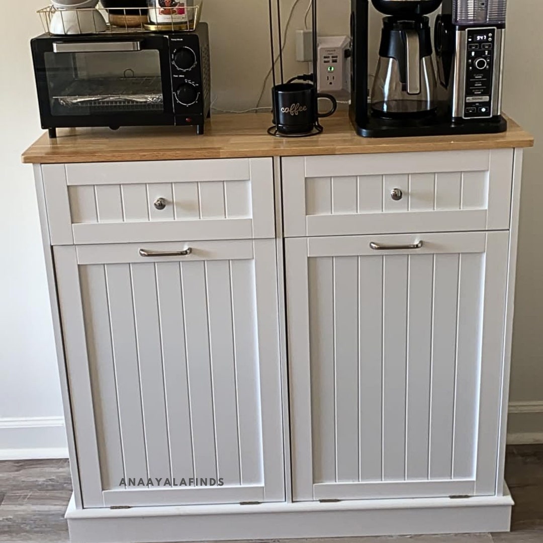 Farmhouse Kitchen, Living Room, and Dining Room Double Tilt Out Trash ...