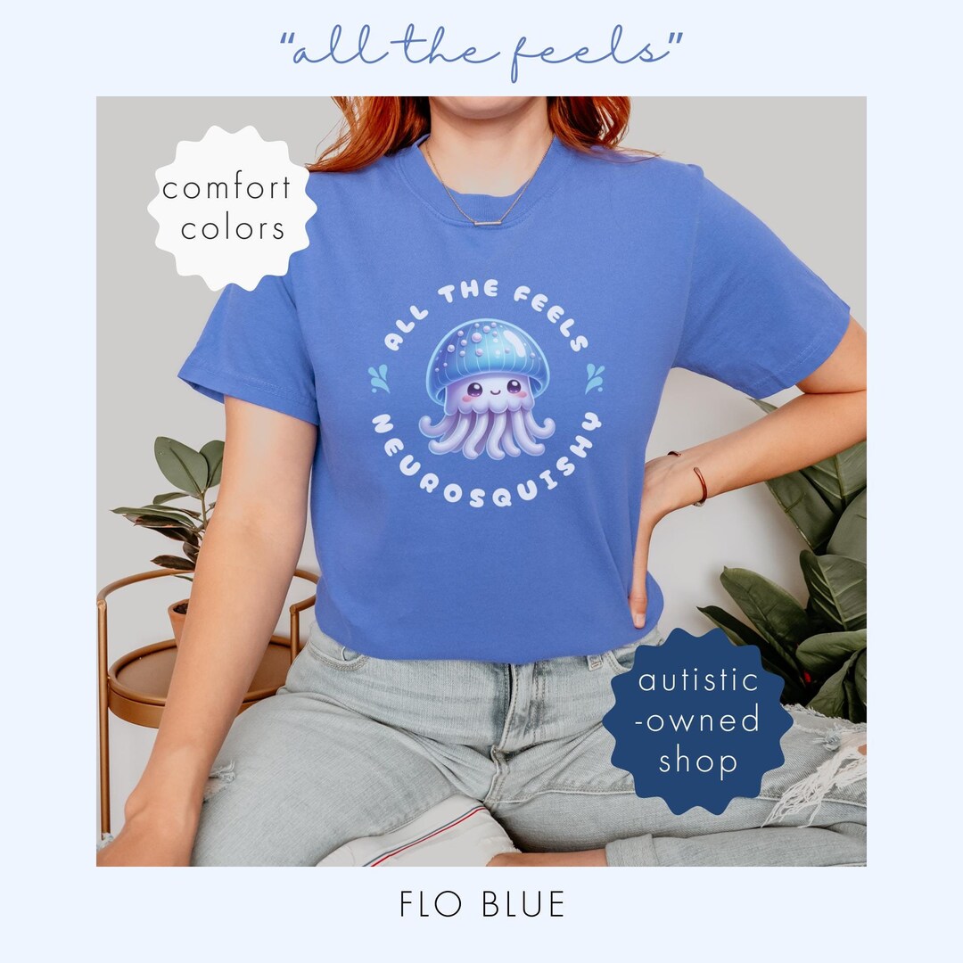 Kawaii Jellyfish Autistic ADHD Adults Mental Health Shirt, Cute ...